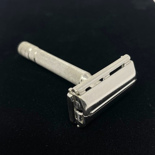 Vintage Gillette Super Speed Safety Razor Silver Toned Made in USA No ...