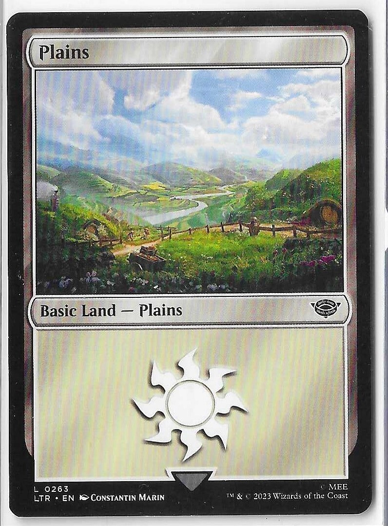 MTG Plains Lord of the Rings Basic Land Magic the Gathering Card #0263 ...