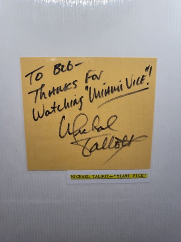 MICHAEL TALBOT "MIAMI VICE" AUTOGRAPH SIGNED WITH ORIGINAL SASE | eBay