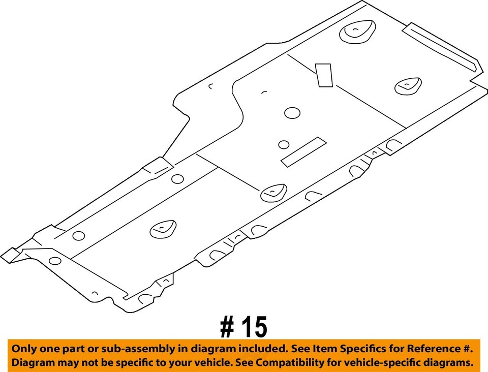 BMW OEM 07-13 328i Floor-Underbody Shield Right 51757065910 | eBay
