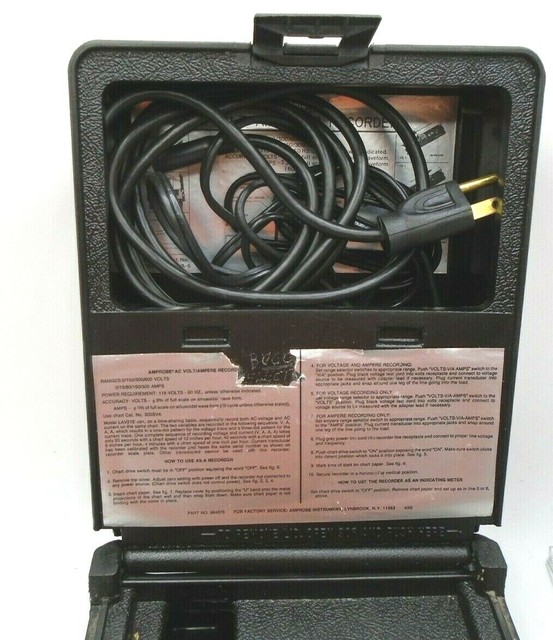 Amprobe AV21E AC Voltage Current Range Data Recorder Instrument B288395 ...