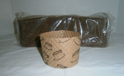 100 NIP Java Jacket Coffee Hot Cup Sleeves Fits:12, 16 and 20 oz cups ...