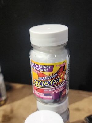 3 20ct Stacker 3 Energy Boost Dietary Supplement Bottles W Chitosan 60 ...