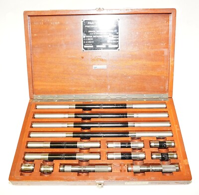 Pratt Whitney End Measures - Inside Micrometer Set - Vintage WW2 Inspection Tool | eBay