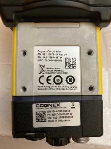 Cognex DataMan DM374x Barcode Reader 821-10079-1R 825CQ-20631-001 NOB ...
