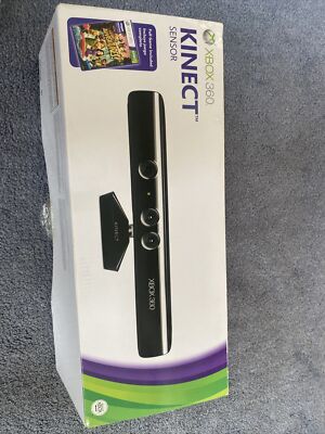 Xbox 360 Kinect Motion Sensor Bar Black Open Box Comes With 3 Games ...