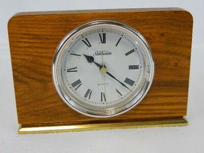 Sunbeam Model No 882-492 Quartz Wood Frame Mantle Desk Table Clock | eBay