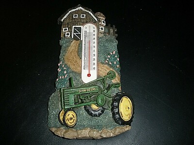 John Deere Wall Thermometer Works Great 4" x 7.5" Barn & Tractor | eBay
