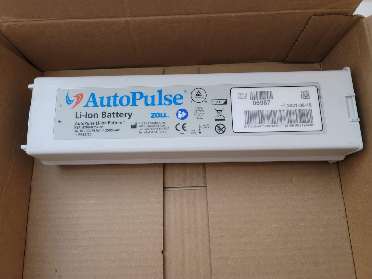 Zoll AutoPulse Li-Ion Battery | eBay