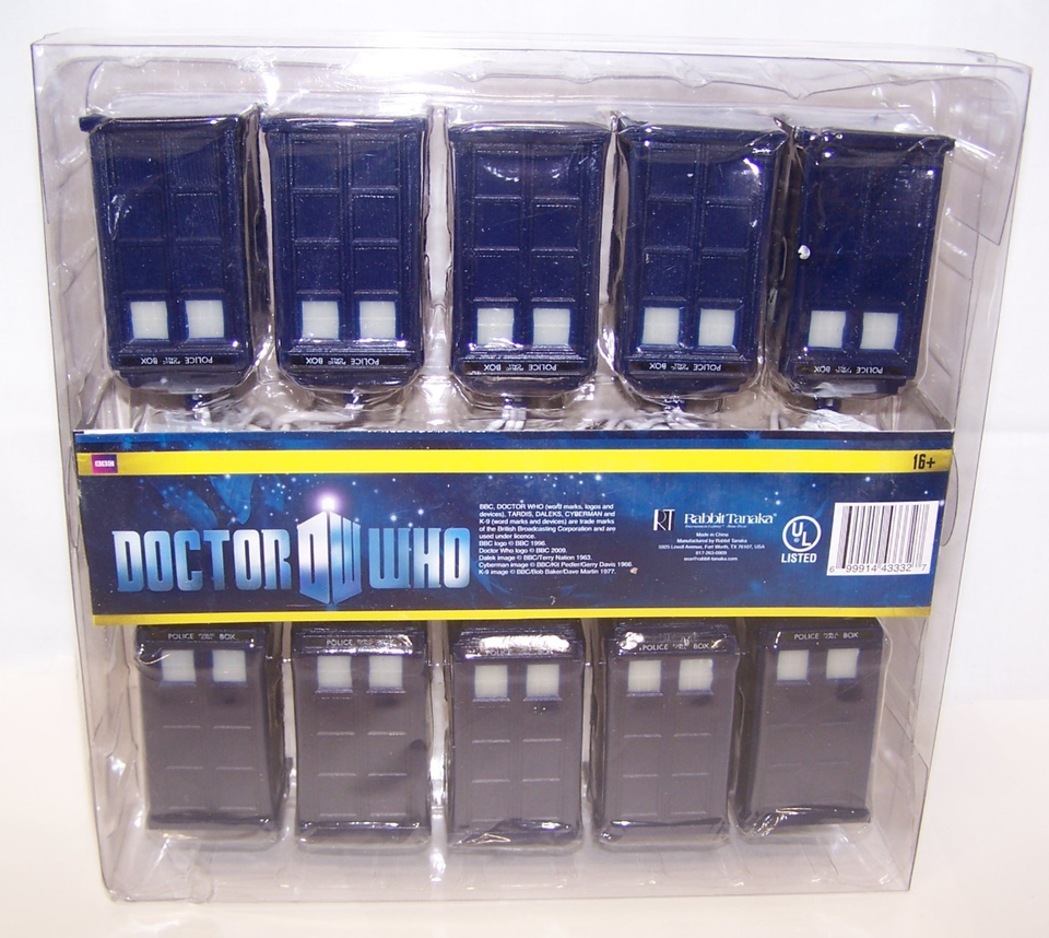 Rare Doctor Who Tardis Police Public Call Box String Lights-10 Lights ...