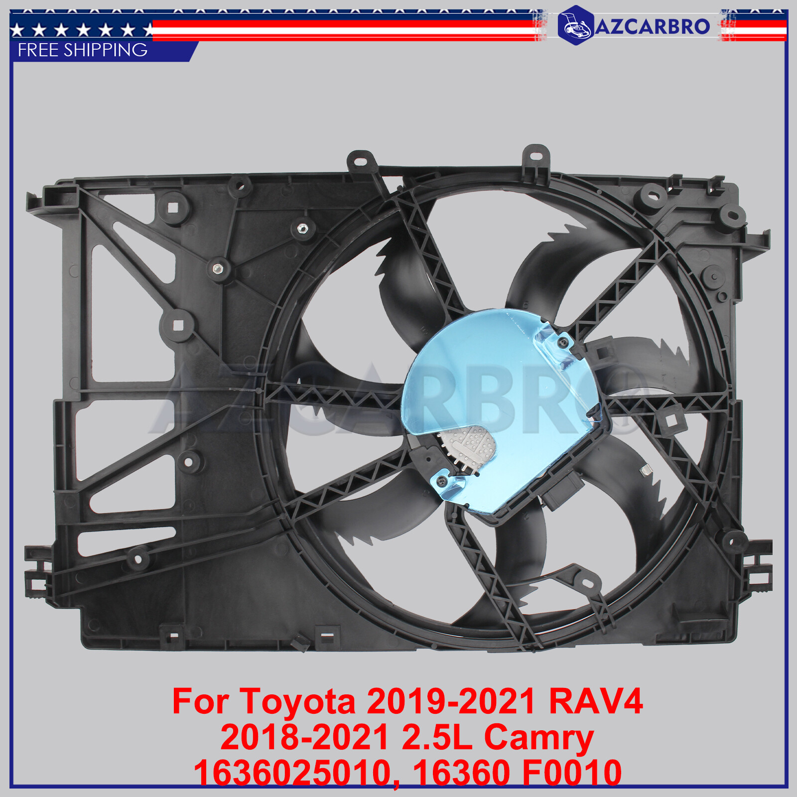 for Toyota Camry 2.5 Radiator Cooling Fan SE Le XSE XLE 2018 2019 2020 ...