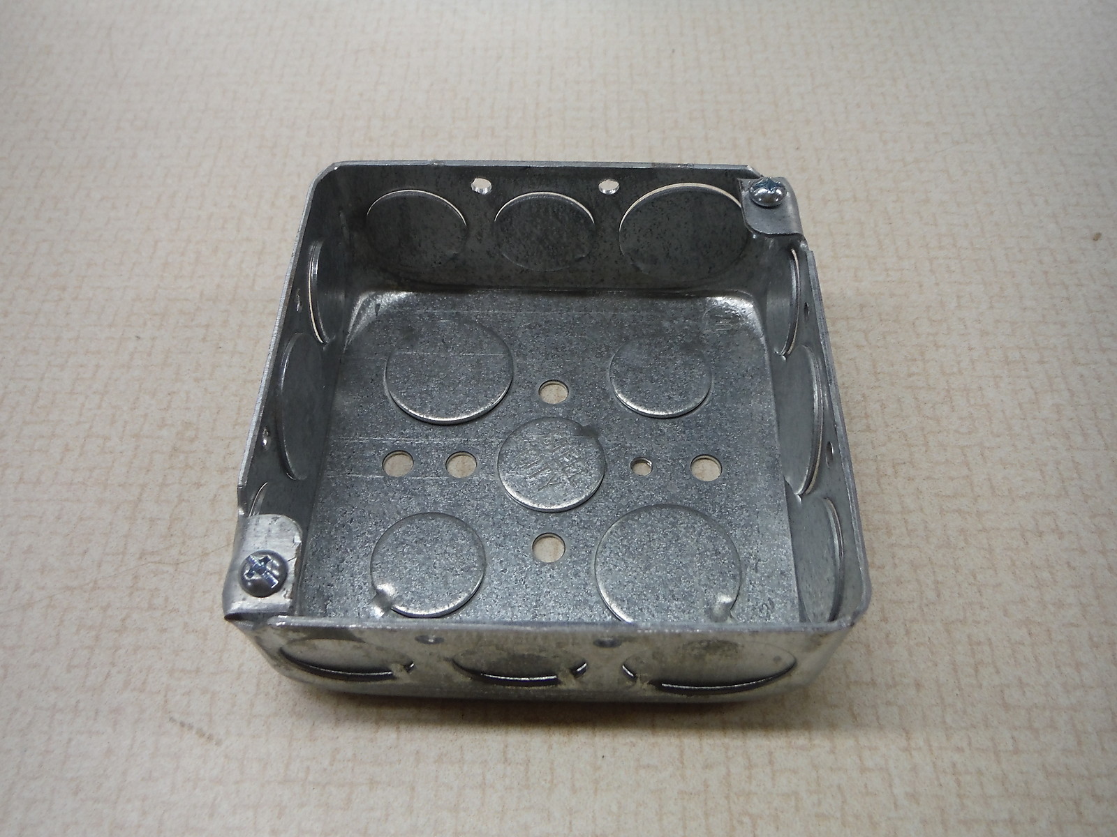 Steel City 4" Square Galvanized Electrical Junction Box | eBay