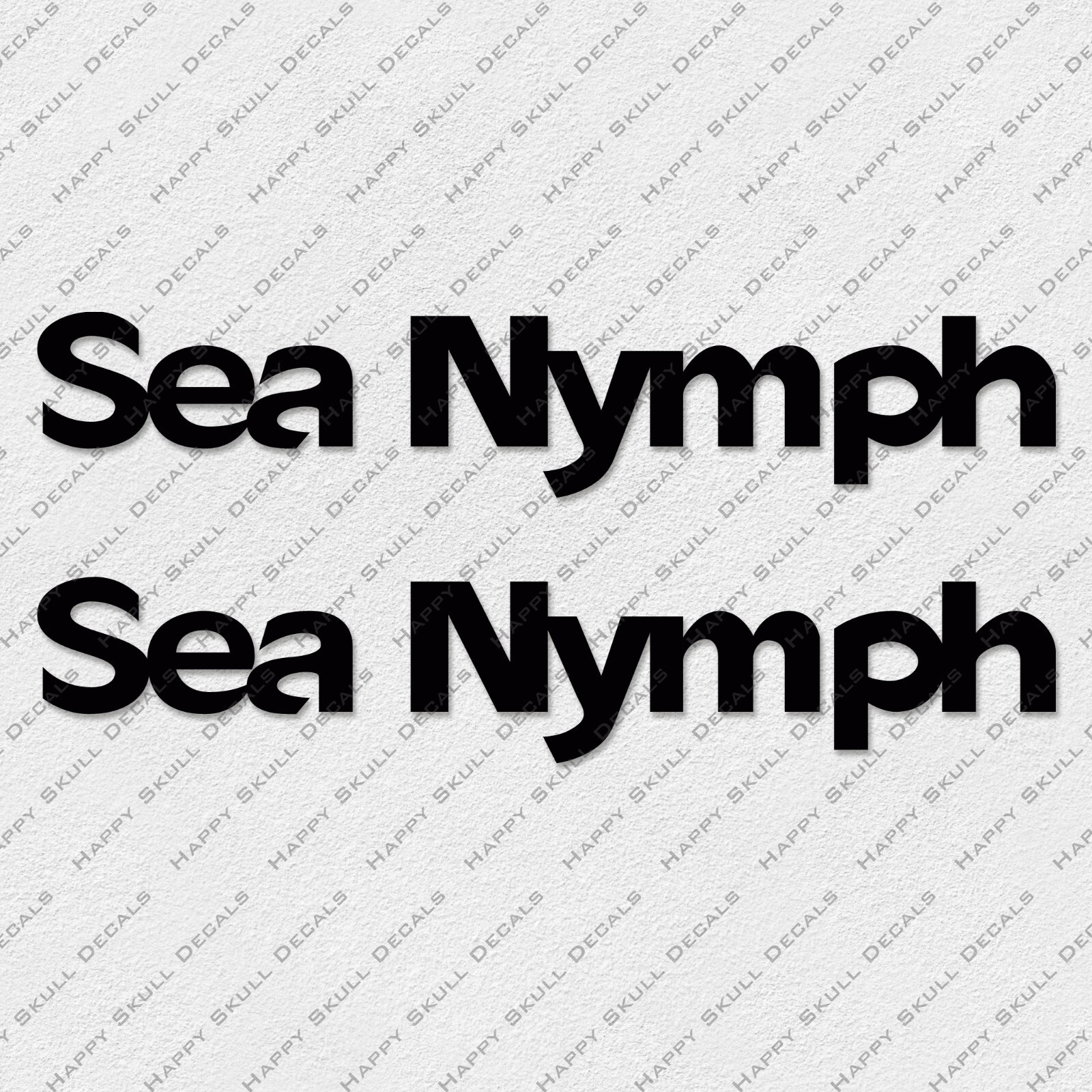 SEA NYMPH BOAT LOGO V2 DECALS STICKERS Set of 2 20" LONG | eBay