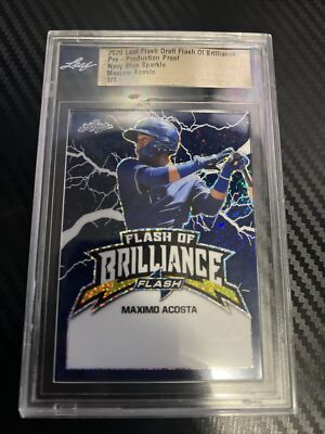 MAXIMO ACOSTA 1/1 Leaf Flash Draft Production | eBay