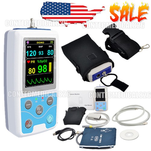 Vital Signs Monitor Patient Monitor SPO2,NIBP,Pulse Rate,24hrs ...