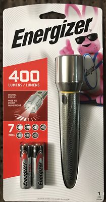 Energizer Flashlight 400 Lumens LED 7 Modes W/Batt Lanyard Air Craft ...