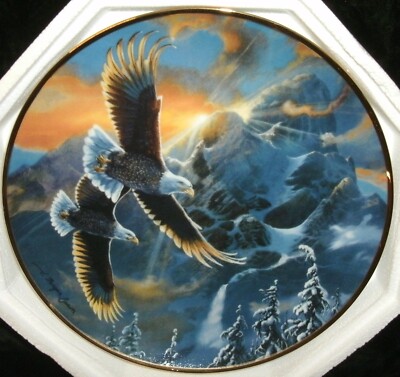 Eagle Plate--"On Eagle's Wings"--Tom M Crain--Franklin Mint--FREE ...