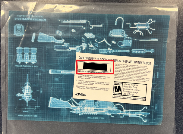 Call Of Duty: Black Ops 6 "Gold Lightning" Camo Redeemable Code for ...