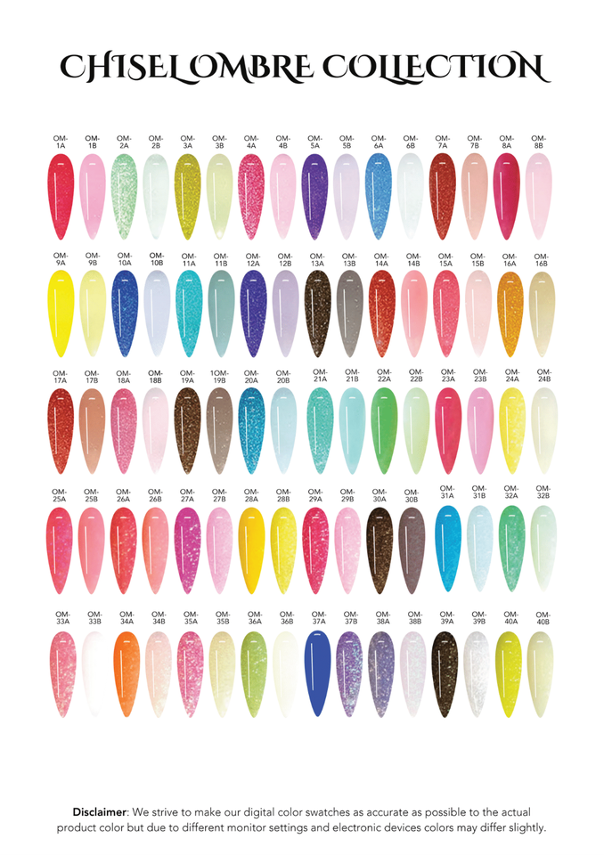 Chisel Nail Art Dip or Acrylic Powder 2 oz OM84A - Ombre 84A | eBay