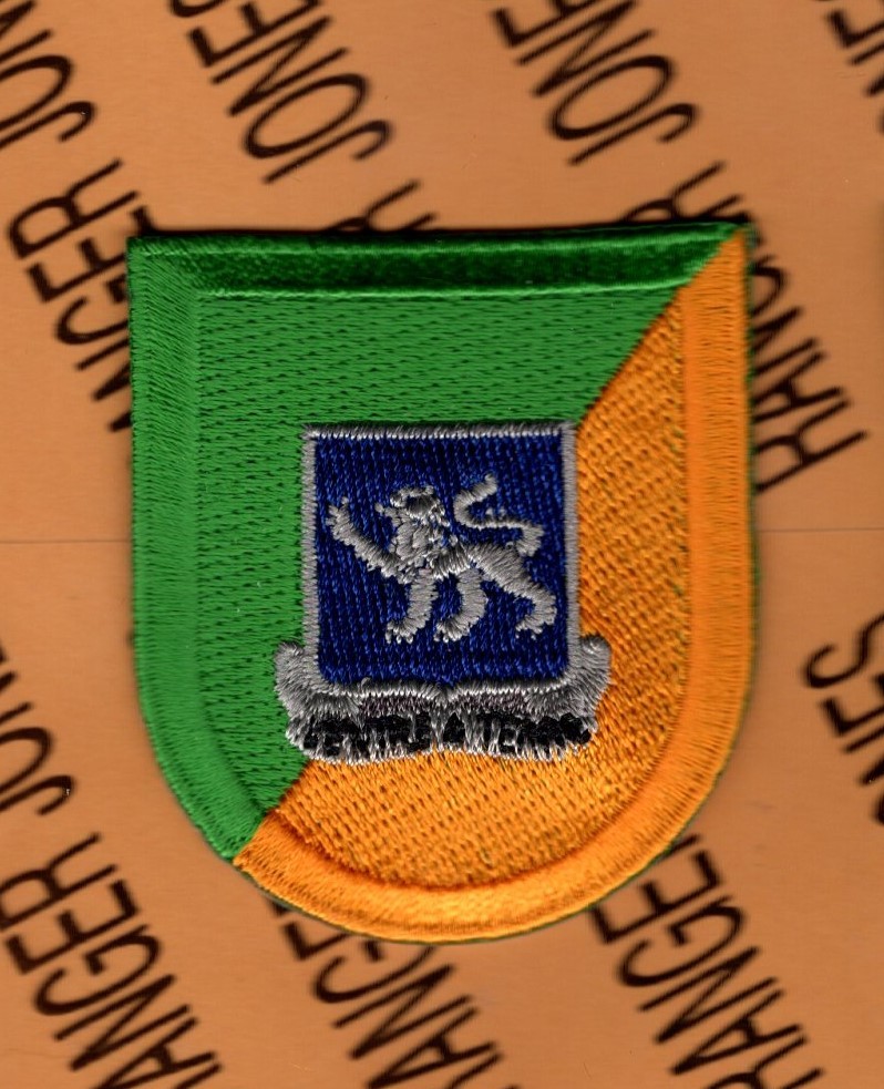 US Army 68th Armored Tank Armor Airborne beret flash patch w/ dui c/e ...
