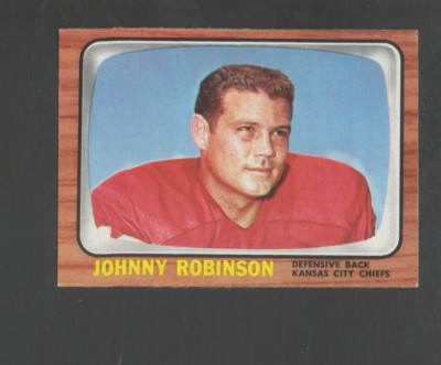 1966 Topps Football Card #74 Johnny Robinson-Kansas City Chiefs Near ...
