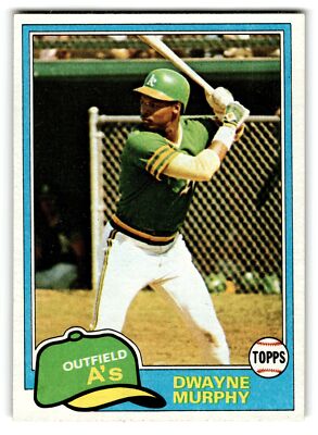 1981 Topps #341 Dwayne Murphy Oakland Athletics | eBay