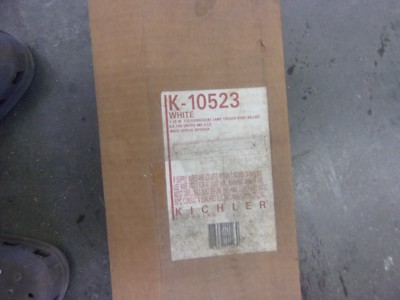 KICHLER LIGHTING K- 10532 WHITE ACRYLIC DIFFUSER 1-8W T-5 FLURESCENT ...