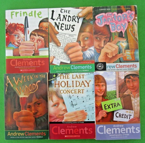 LOT 6 PB ANDREW CLEMENTS: FRINDLE; LANDRY NEWS; JANITOR'S BOY, WEEK IN ...