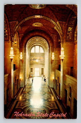 Postcard Nebraska State Capitol Interior Lincoln Nebraska | eBay