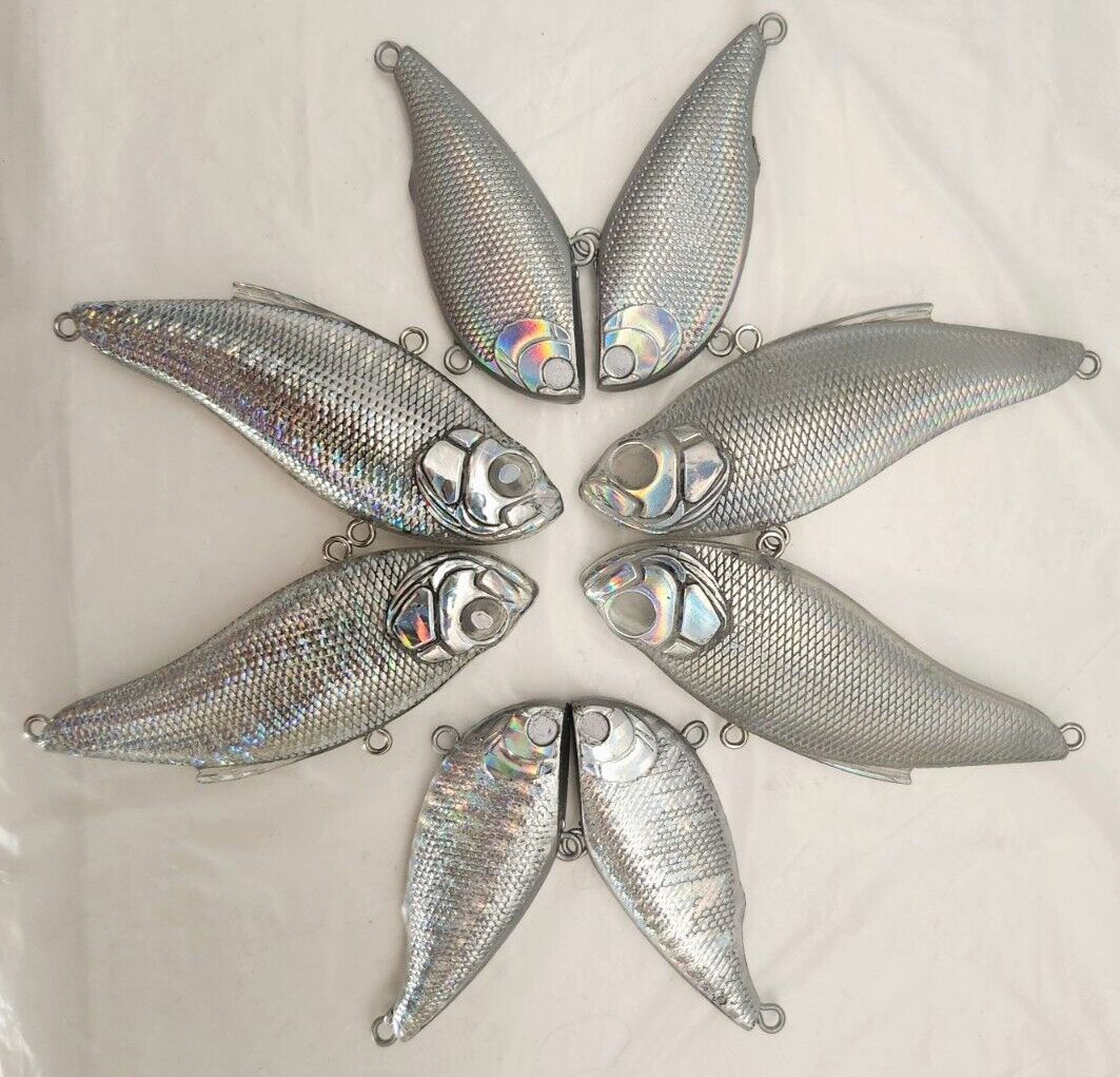 SHAD Fishing Jigging Casting Lead Slab Spoon Set of 8-Lures Fresh ...