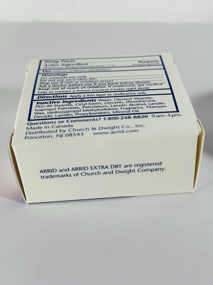 Arrid Extra Dry Anti-Perspirant And Deodorant Cream 1.0 Oz FRESH NOT ...