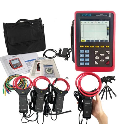 Power Quality Analyzer 3 Phase Power Quality Analyzer with Current 10A ...