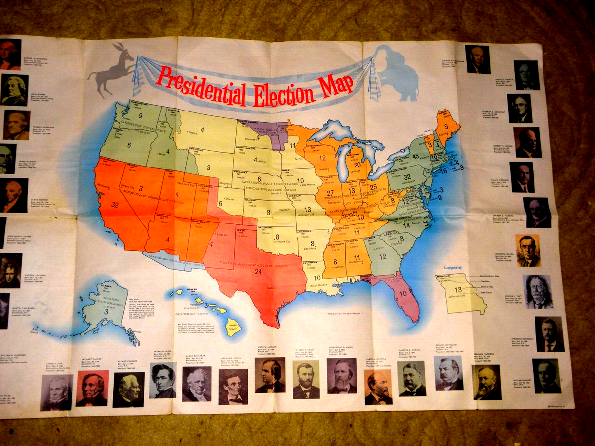 1960 Popular Vote Map 1960 United States Presidential Election