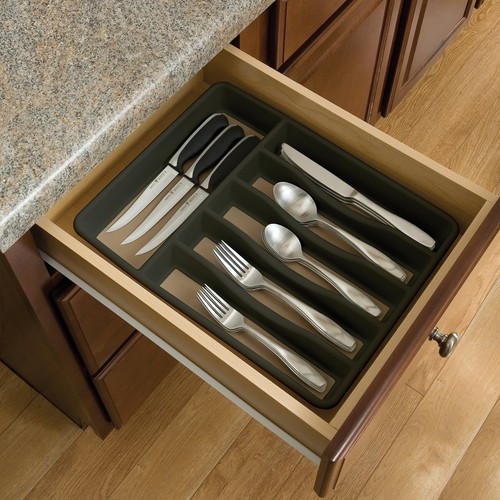 Silverware Organizer, Large, Grey Free Shipping | eBay