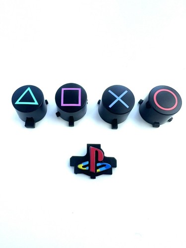 Custom Sony PS5 DualSense Controller Retro Buttons Bundle | eBay