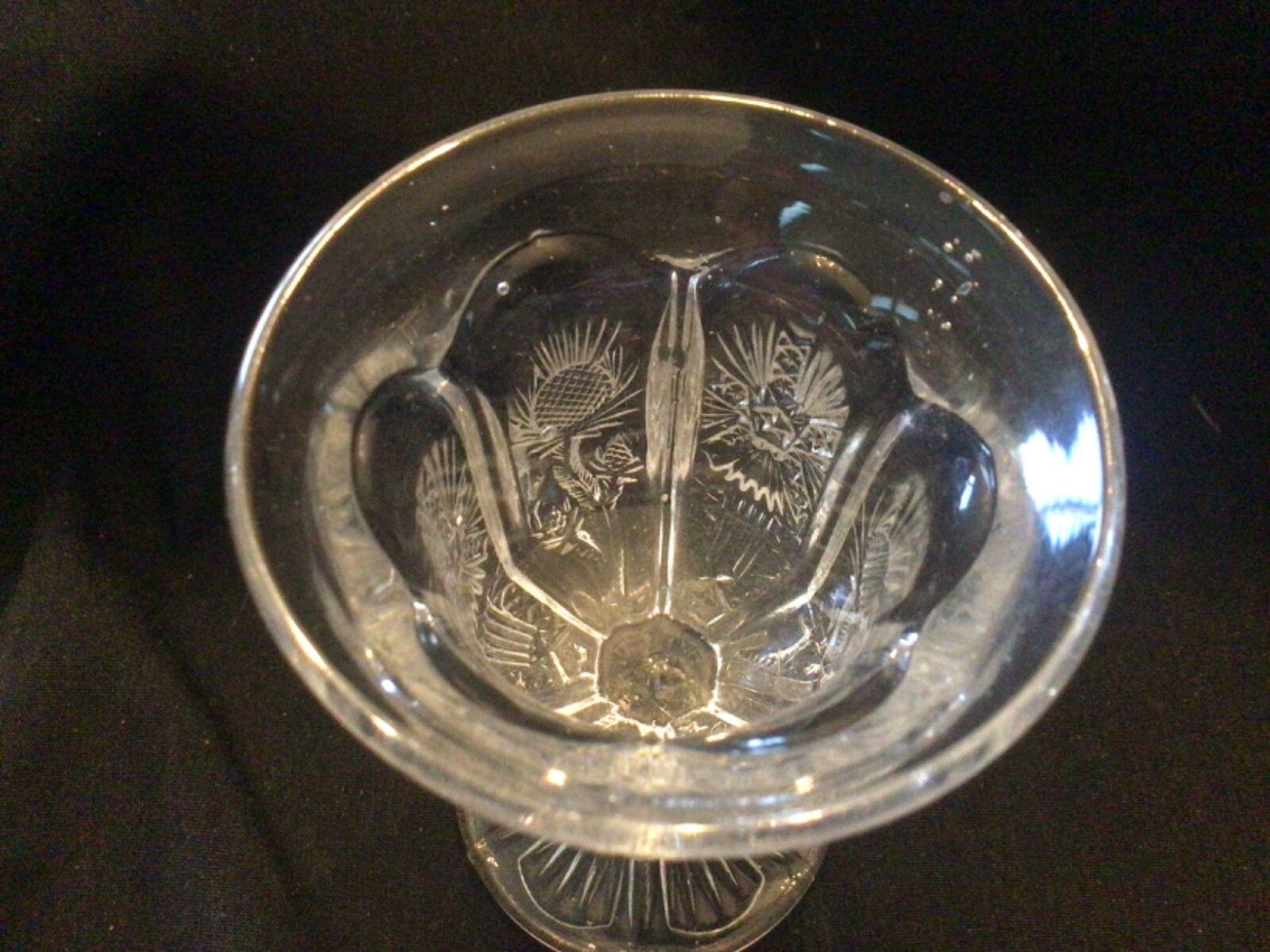 EAPG - John B. Higbee Glass Co. "Delta, Canadian Thistle" (2) wines | eBay