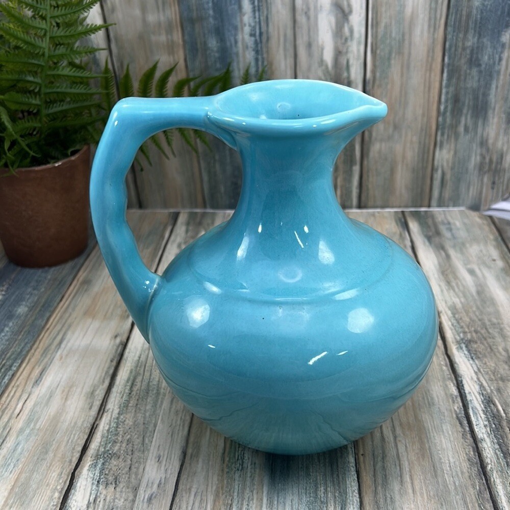 Teal Vintage Gladding McBean Franciscan carafe | eBay