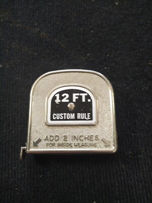 Vintage 1960's Custom Rule 12 Foot Tape Measure | eBay