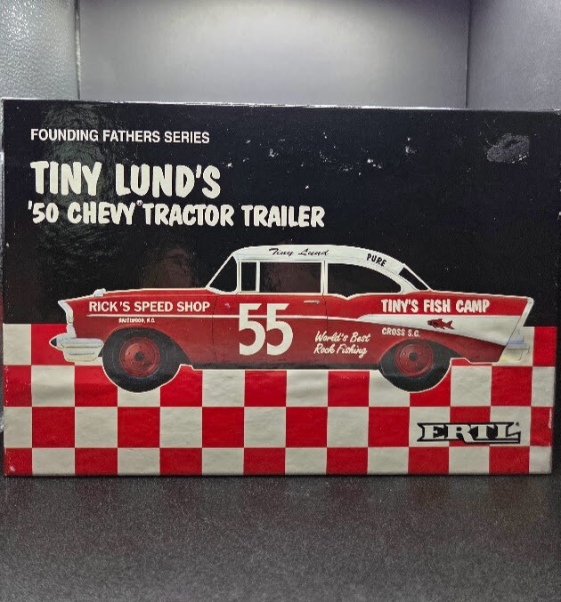 1992 ERTL Tiny Lund's '50 Chevy Tractor Trailer 1:64 Signed by Wanda ...