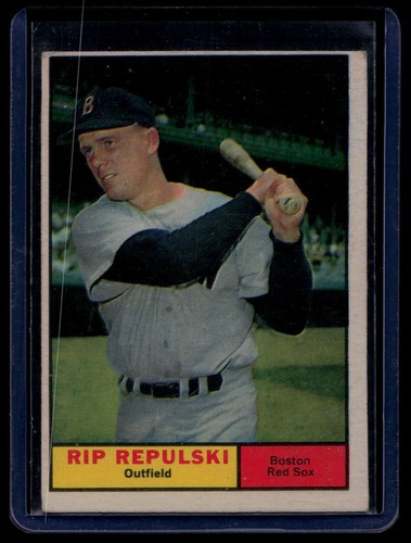 1961 Topps VG-EX Rip Repulski #128 Boston Red Sox | eBay