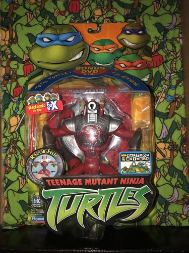 Teenage Mutant Ninja Turtles 🐢 TMNT RAZOR FIST with Bonus DVD 2004 MOC ...