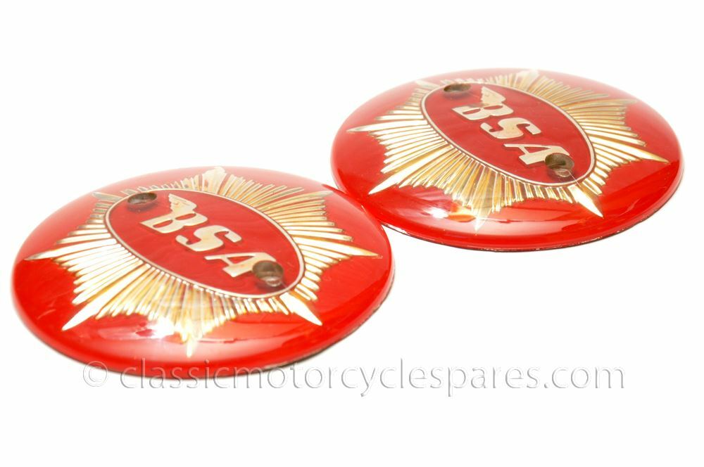 BSA Gold Star Tank Badges - Red 65-8228 | eBay
