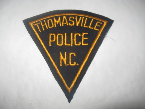 THOMASVILLE NORTH CAROLINA FELT POLICE PATCH | eBay