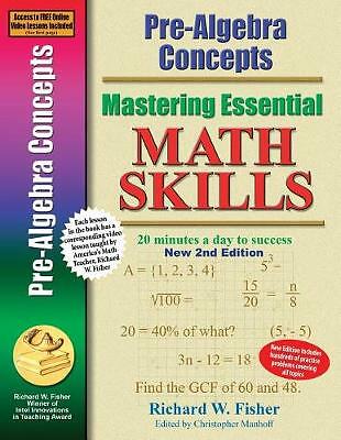 Mastering Essential Math Skills Ser.: Pre-Algebra Concepts 2nd Edition ...