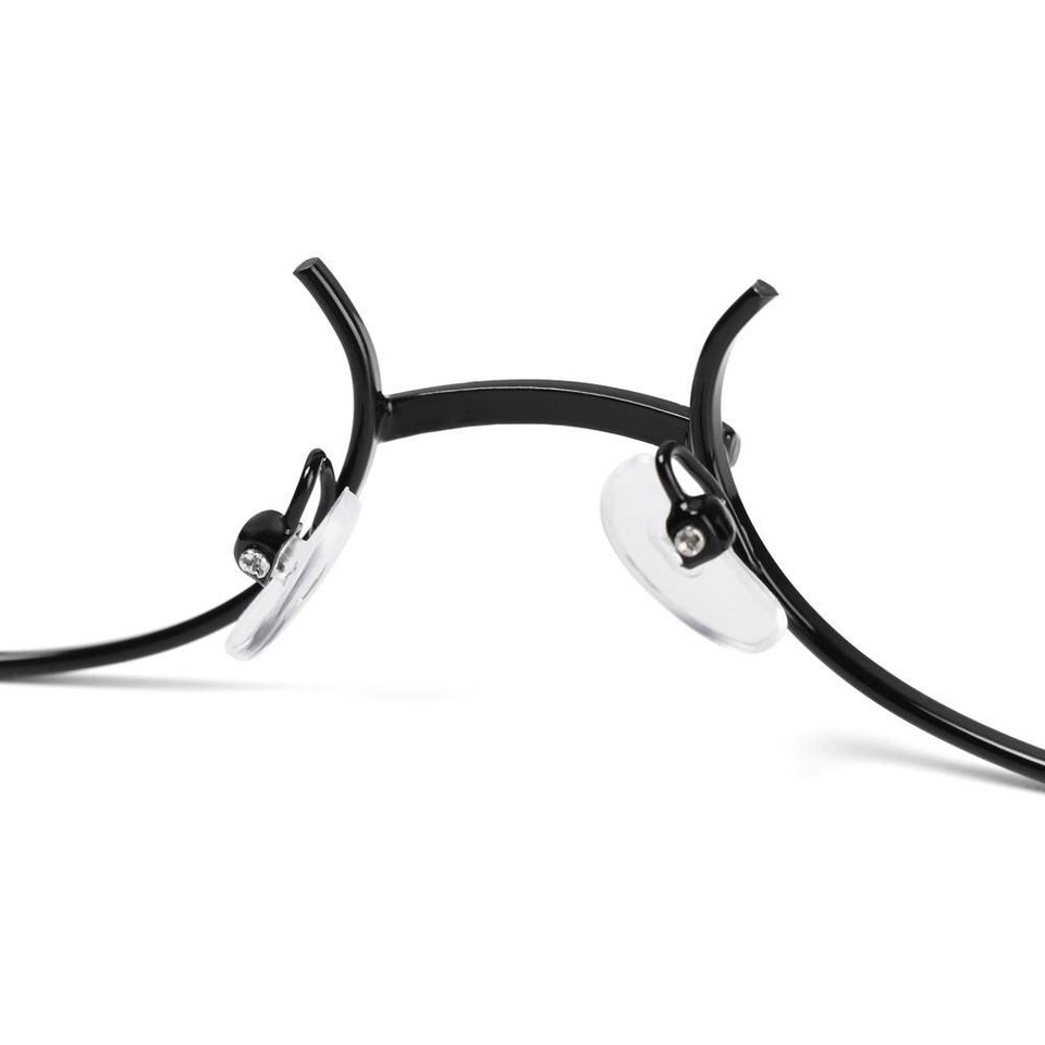 Metal Half Frame Glasses Anime Cosplay Glasses Fashion Glasses Frame ...