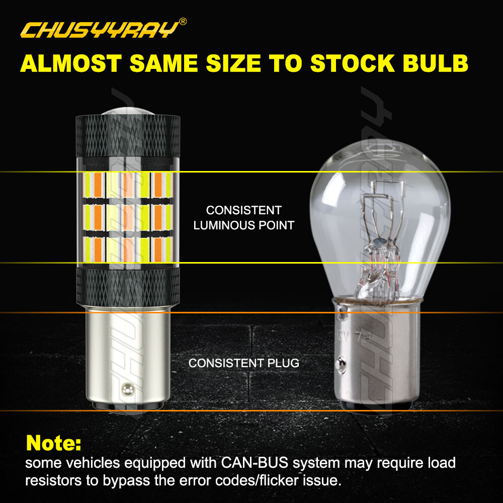White/Amber 1157 LED Switchback Bulbs for Chevy Corvette C5 1997-2003 ...