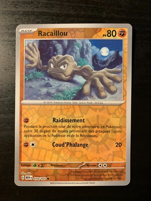 Carte Pokémon REVERSE Racaillou 074/165 MEW Ecarlate Violet Pokémon 151 ...