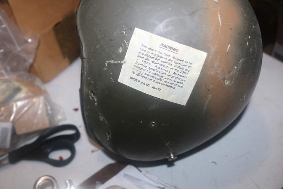 Vietnam era ERDL camo paint USAF HGU-22/P flight pilots helmet #11 | eBay