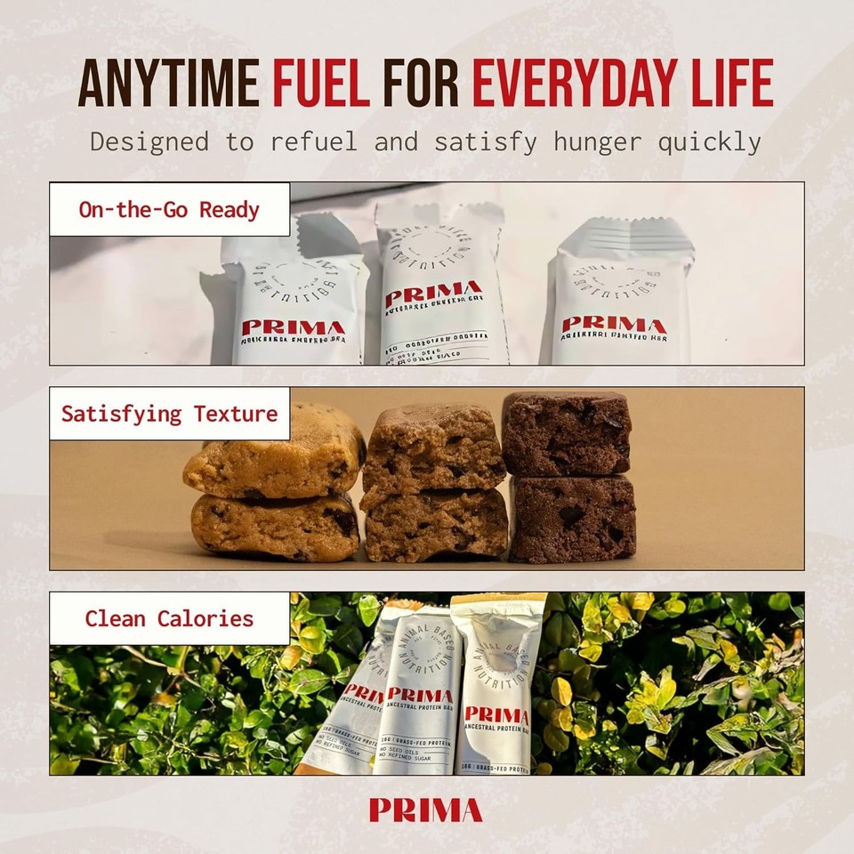 PRIMA ANCESTRAL PROTEIN BAR Grass Fed Protein Bars | 7 Variety Pack | eBay