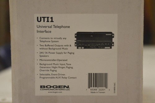 New Bogen UTI1 Single Zone Paging Controller | eBay
